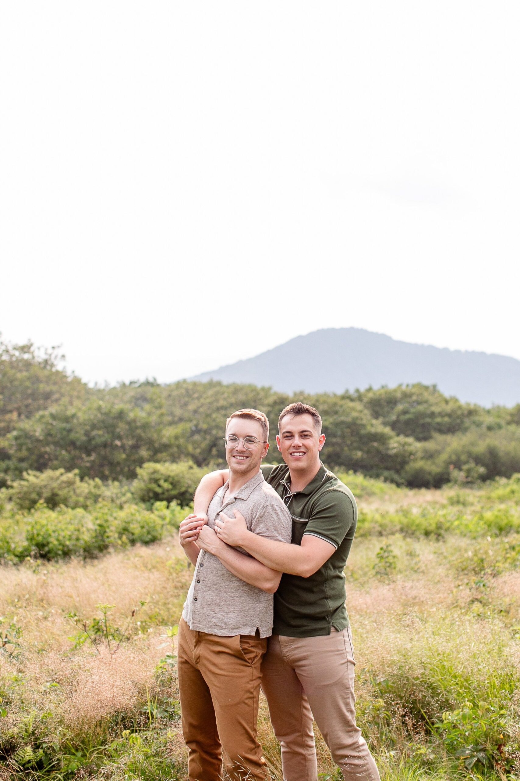 Alex and Ryan Fun Engagement Session at Craggy Gardens | Sean Szitas ...